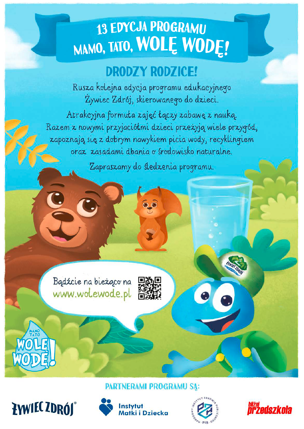 PROGRAM ''MAMO, TATO, WOLĘ WODĘ !'' - Przedszkole nr 3 im. Marii ...